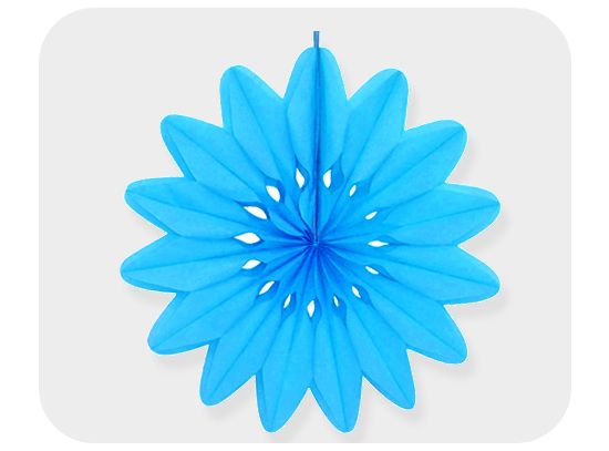 East Tern. 3D Flower shape tissue fans wide version