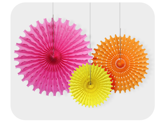 East Tern. Tight-tight wall decorsation tissue paper fan